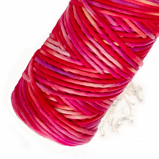Lil' Luxe Hand Painted Macrame Cotton - 4mm Pink Sunset – Knotting ...